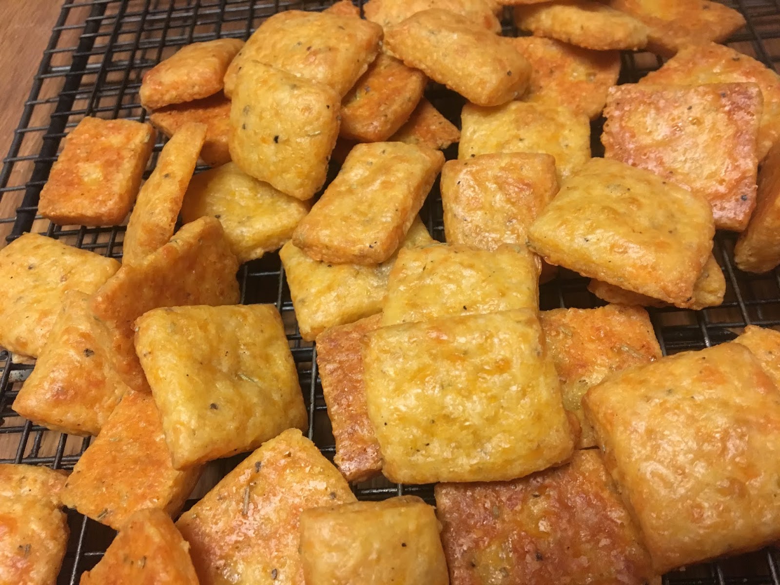 Cooking with Barry & Meta: Mini Cheese Crackers -- Cheddar & Rosemary