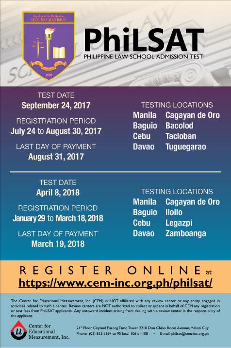 PhiSat Examination: People Who Need or May Take the Exams