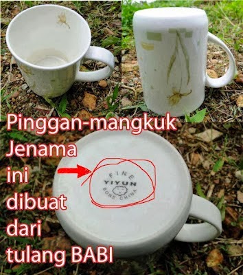 SEBARKAN!! Pinggan Mangkuk Dan Cawan Diperbuat Dari Tulang Babi?? | ecahmin