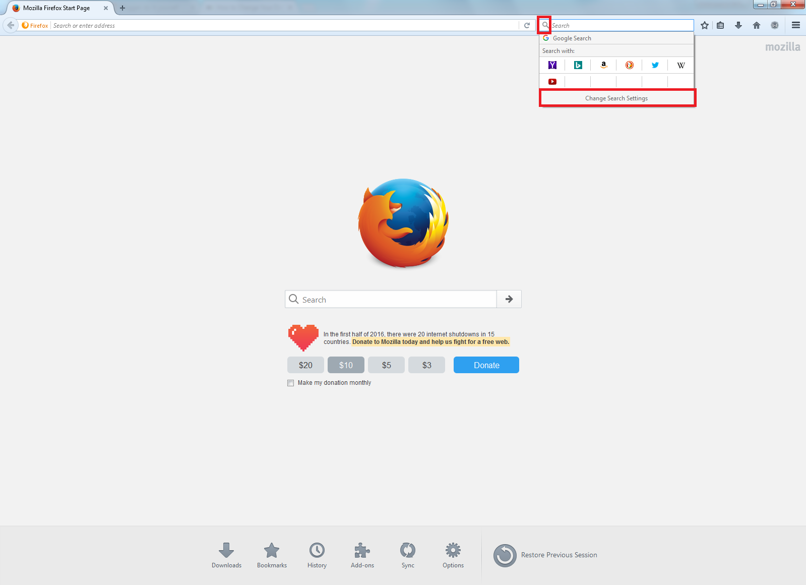 How to change default search engine in Google, Firefox & Internet ...