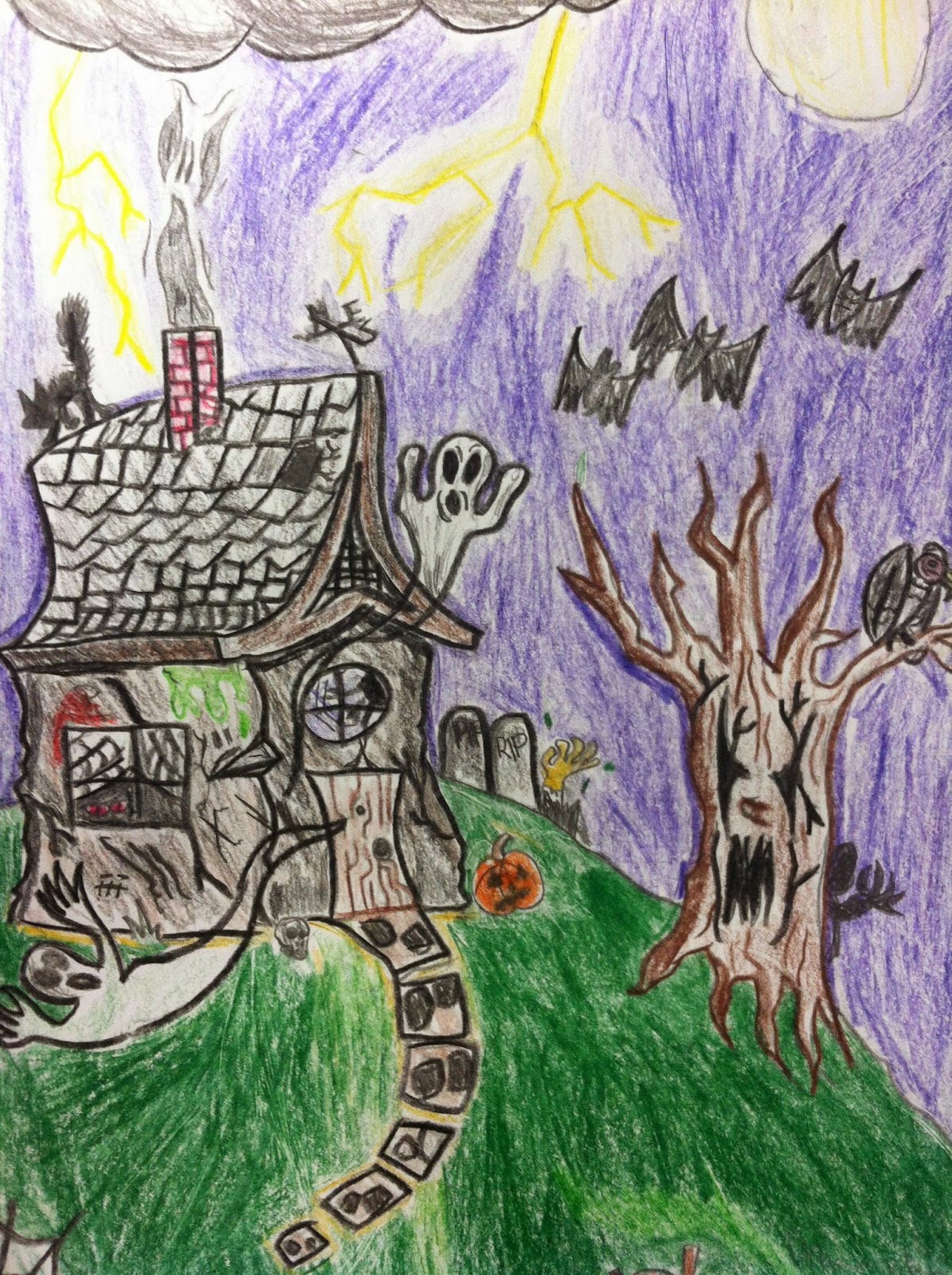 Mrs. Wille's Art Room: Advanced Art warm up & homework drawing due 10/21