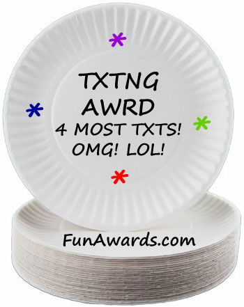 Funny Award Ideas: Paper Plate Awards