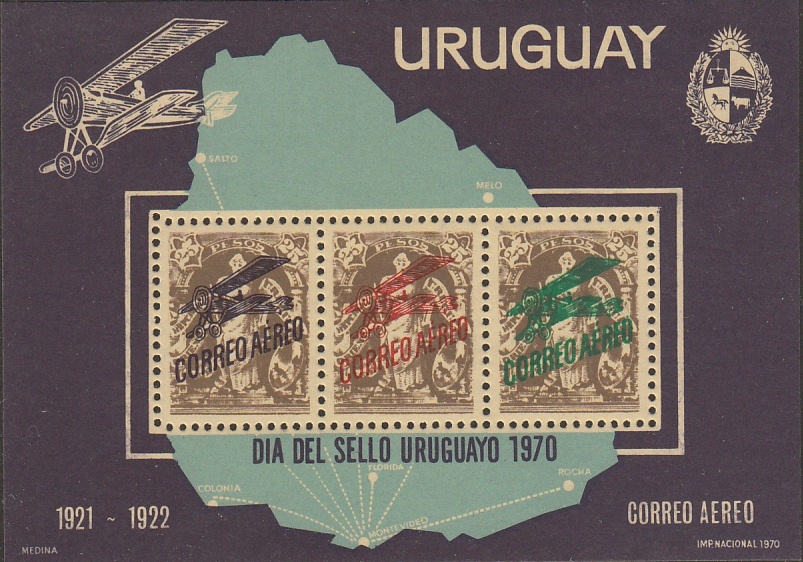 Uruguay en sus sellos postales: Día del Sello Uruguayo (Correo Aéreo ...
