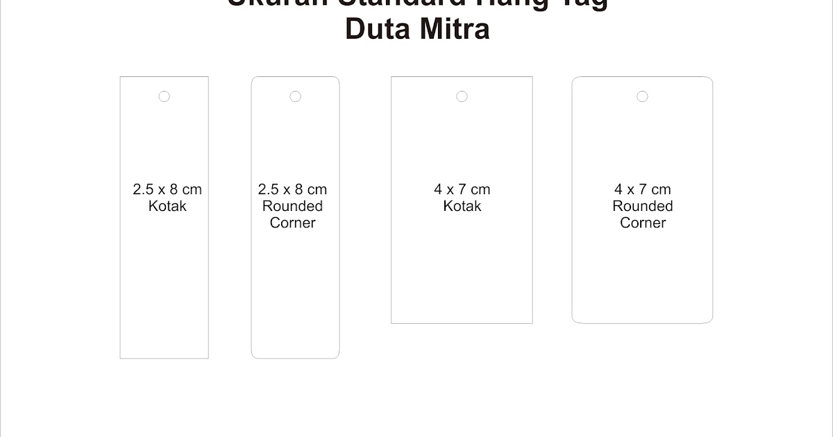 Paket Hang Tag ~ Duta Mitra