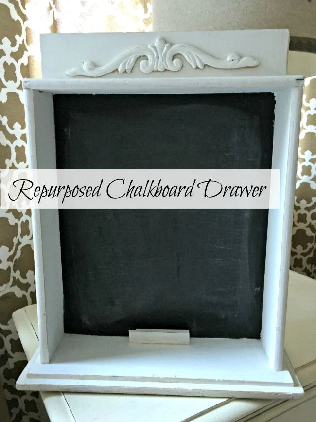 Repurposed Chalkboard Drawer