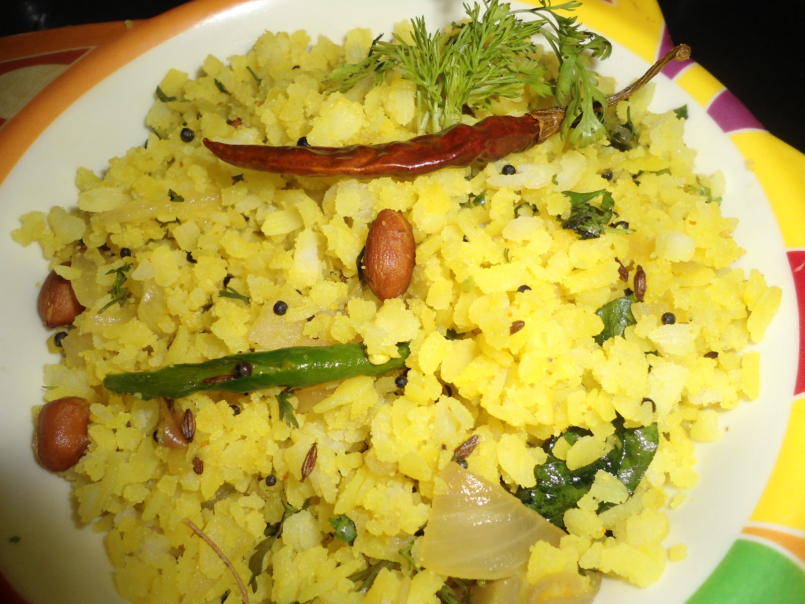 Welcome to Sreeja's Kitchen...: Poha (Rice Flakes Upma)