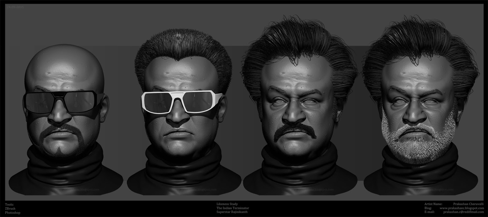 PERSONAL WORK PRAKASHAN : Likeness Study.. The Indian Terminator ...