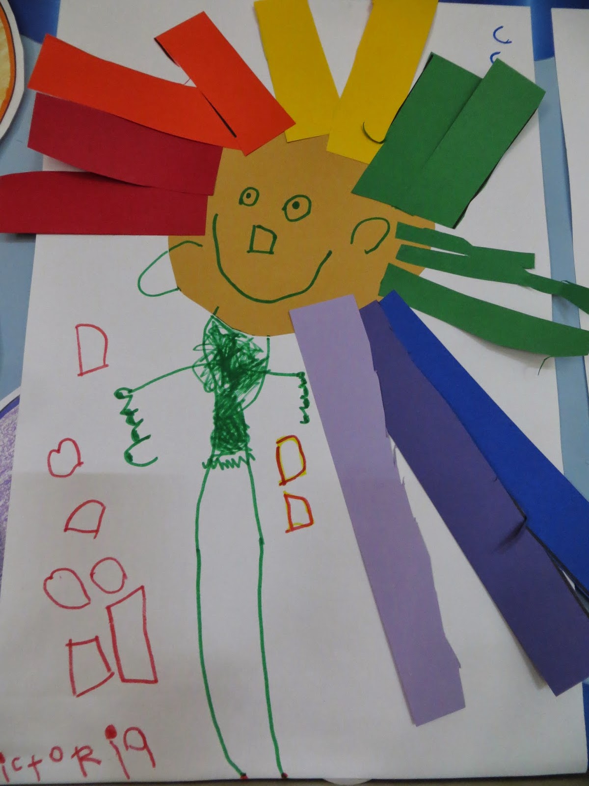 Preschool For Rookies: ART- ROY G BIV: Rainbow hair