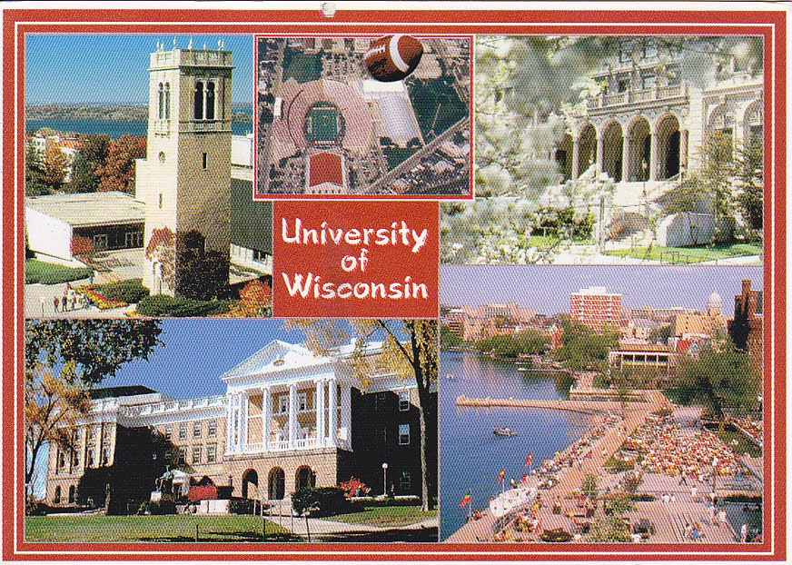 Postcard A La Carte: USA - Wisconsin - Universities