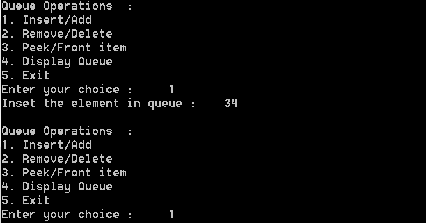 Coding Corner: Data Structures - C Program to implement queue ...