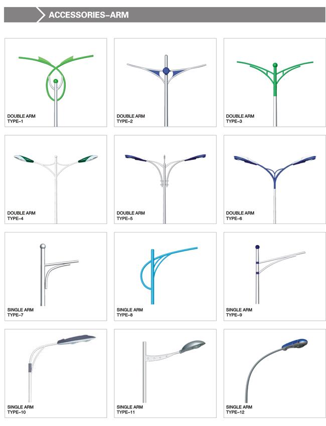 Tiang Lampu Jalan PJU Model Bulat Mengerucut: Round Conical Street ...