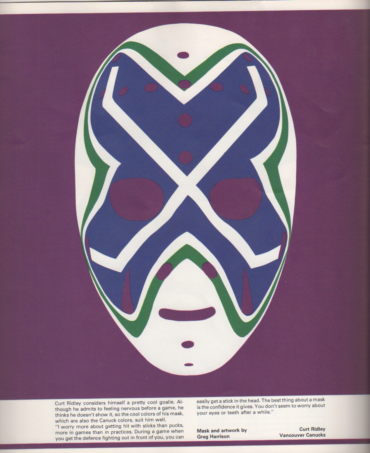 1978 Goalie Mask Book
