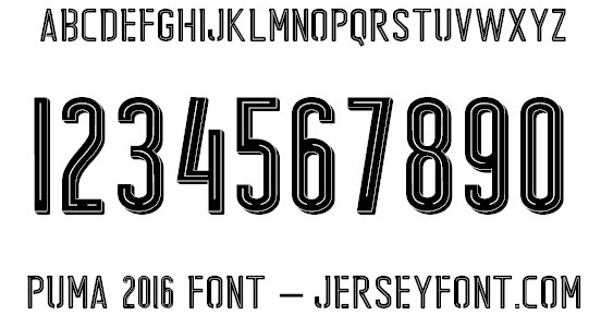 Puma 2016 Font