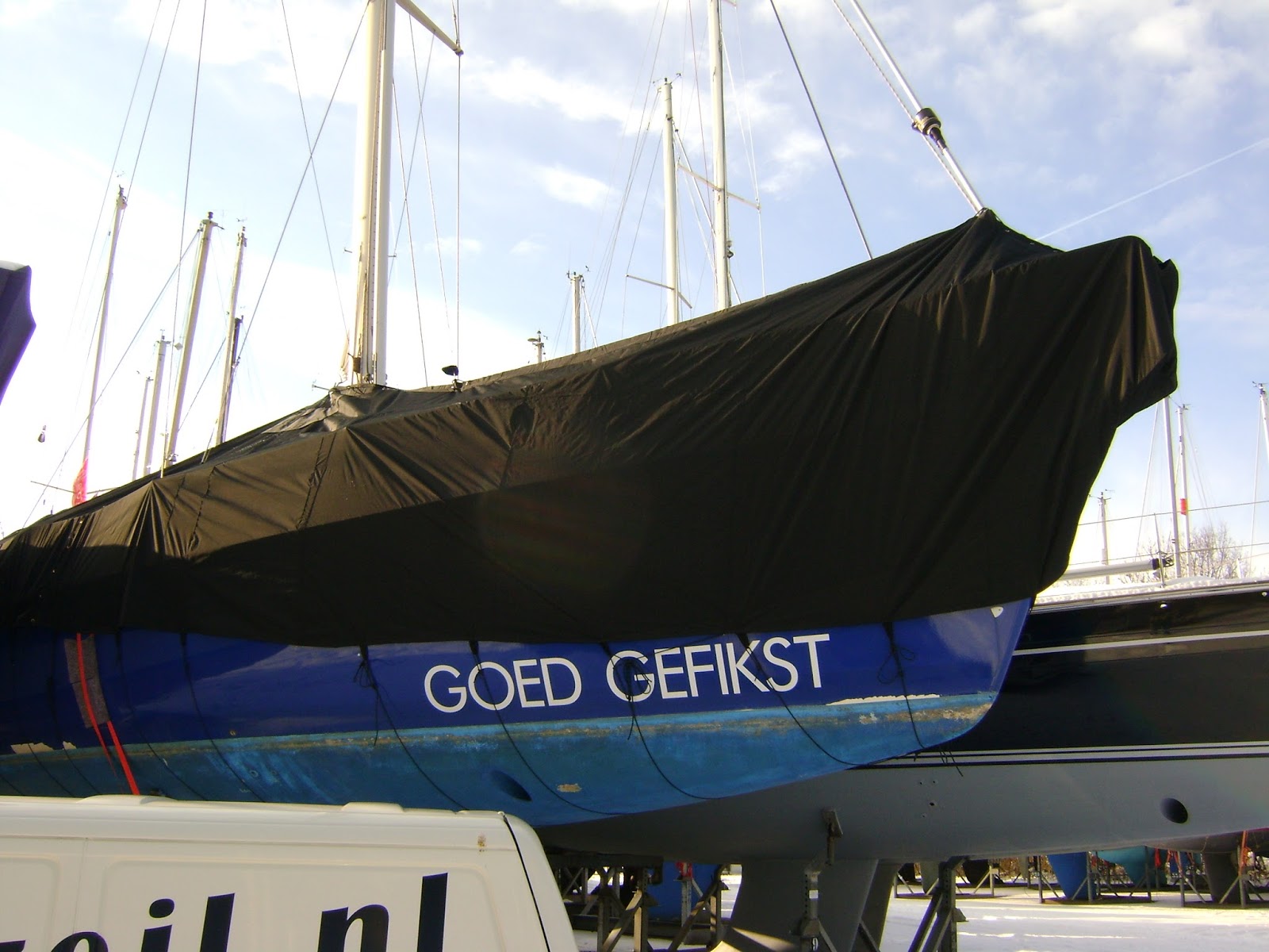winterkleden: Winterkleed Zeilboot