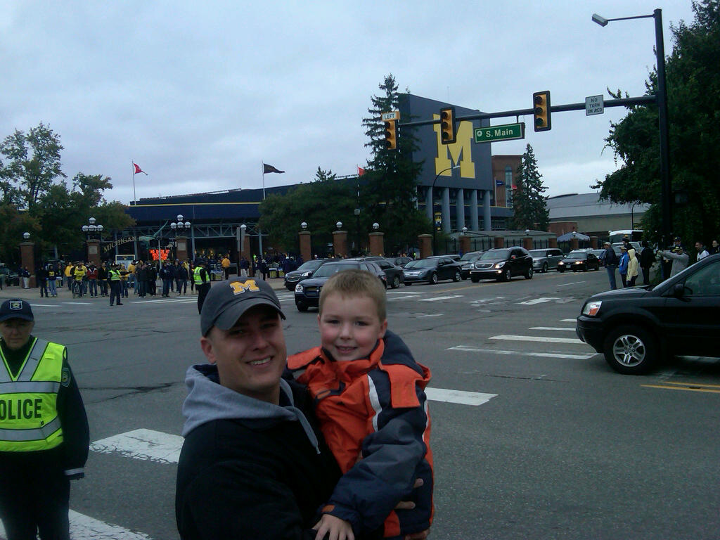 The Hemmert's: Tyler's 1st Michigan Football Game
