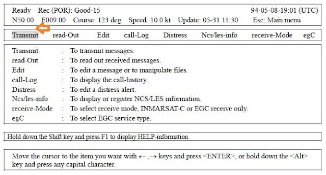 GMDSS(Global Maritime Distress and Safety System): Transmitting TELEX ...