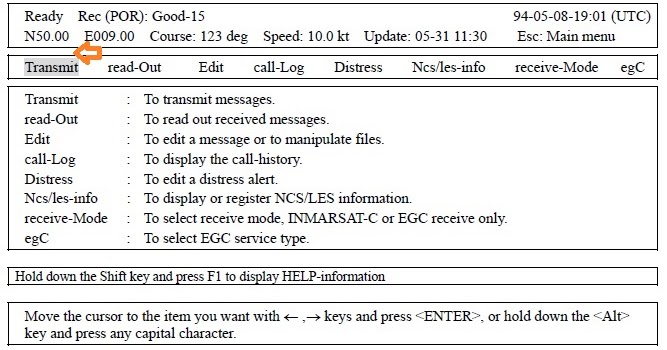 GMDSS(Global Maritime Distress and Safety System): Transmitting TELEX ...
