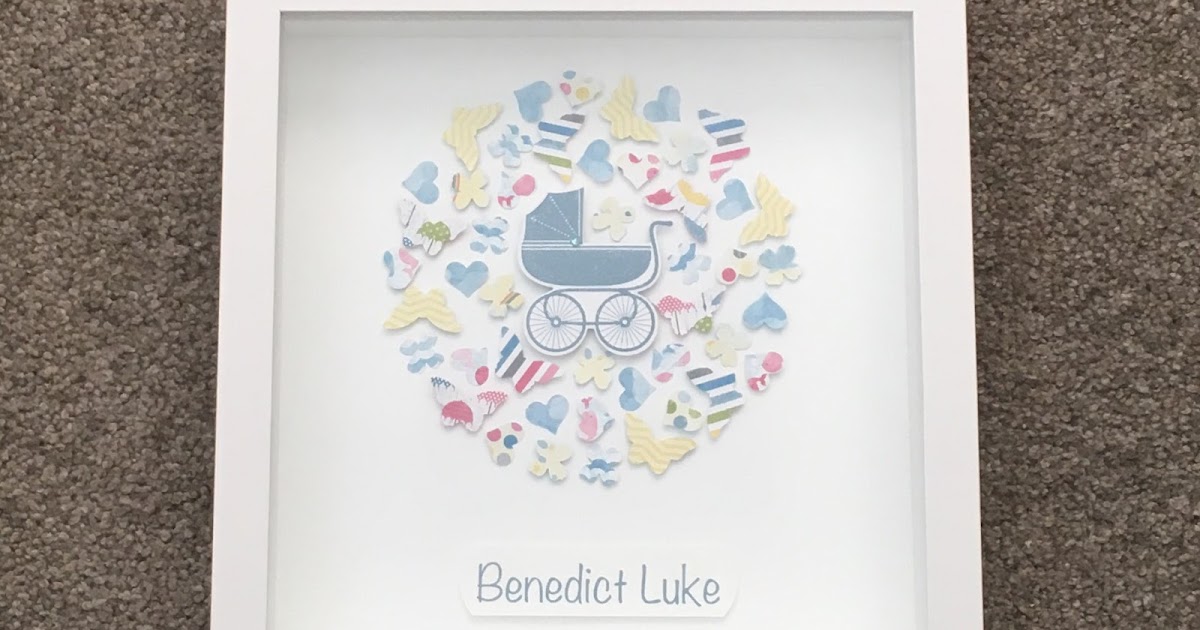 Baby Shadow Box - Handmade by Fiona