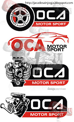 logo logo mobil (sample) "OCA MOTOR CPORT | CPYdesign