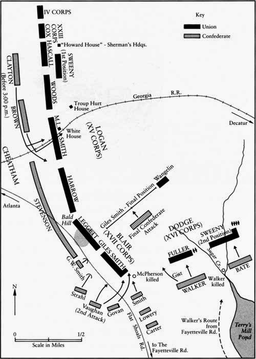 THE SOUTH'S DEFENDER: 150-years-ago -- THE BATTLE OF ATLANTA, GEORGIA