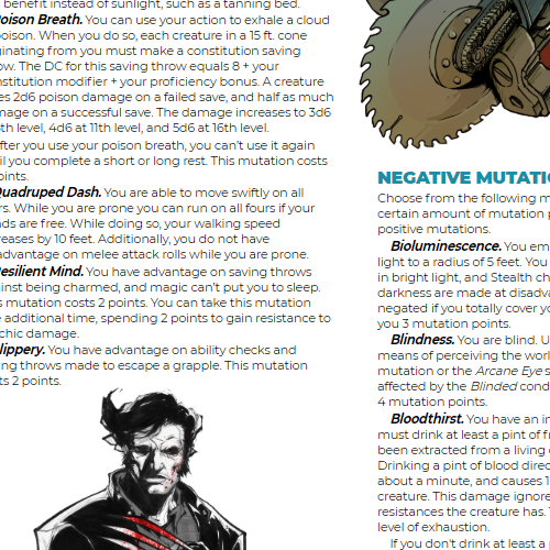d20 Modern Conversion: Mutant Race