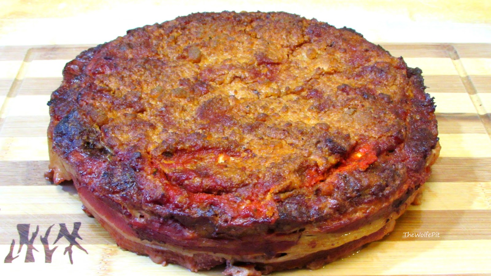 The Wolfe Pit: Deep Dish Pizza Meat Pie (Low Carb Recipe)