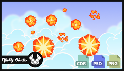 Free Game Assets - Simple Animasi Ledakan | Construct 2 Indonesia