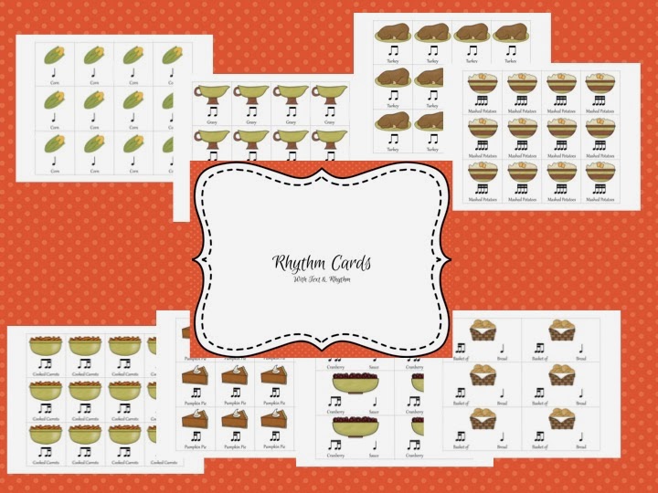 Thanksgiving Beat Strips and Composition Cards - Music a la Abbott ...