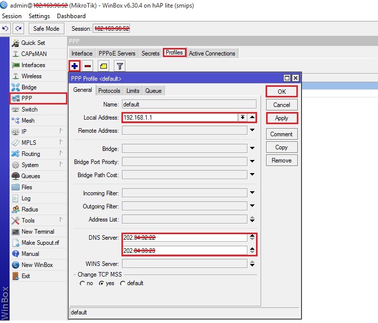 Life Is Routing: MikroTik | PPTP Server Configuration