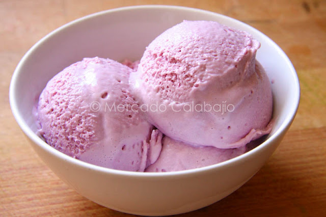 Helado casero de violetas... y hasta siempre Marichu | Mercado Calabajío