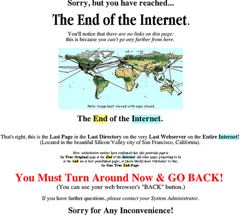 end of internet