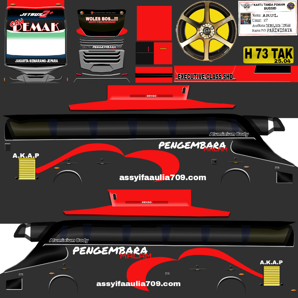 Livery PNG Jernih Bus Simulator Indonesia Part 5 | Download Livery ...