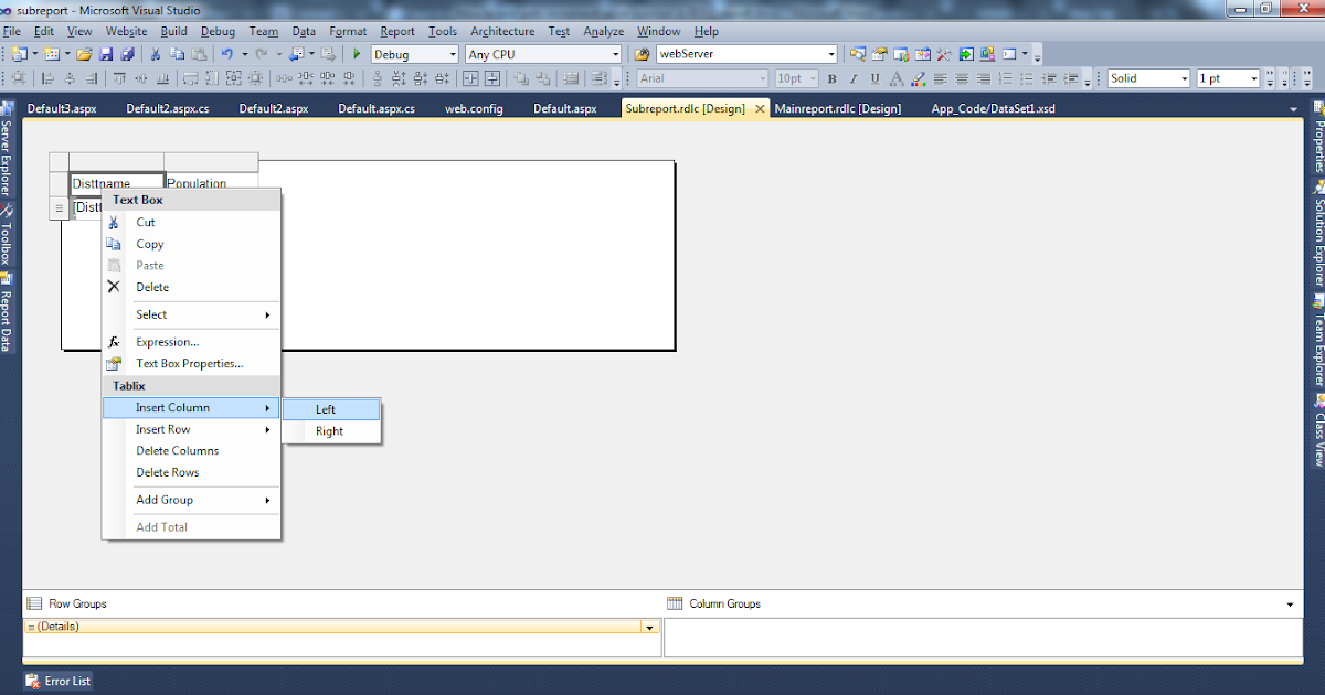 How To Add Auto Increment Serial Number Column In Rdlc Report Aspmantra Aspnetmvc