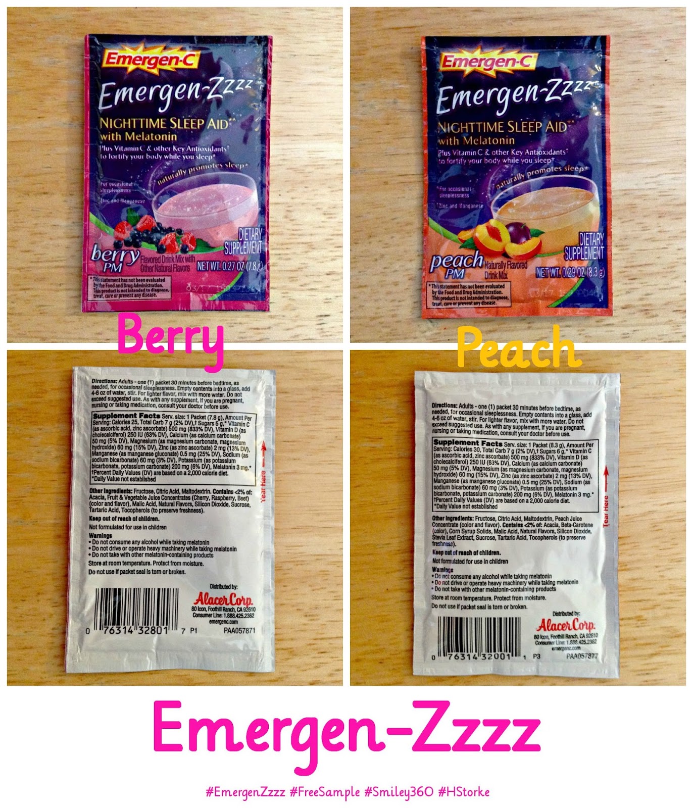 NEW Emergen-Zzzz Vitamin Drink Mix Nighttime Sleep Aid Sample & Review ...