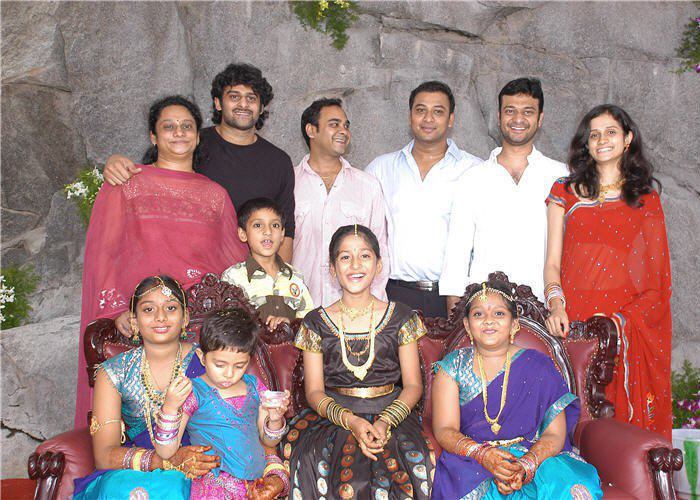 we love prabhas.. : krishnam raju his family photos