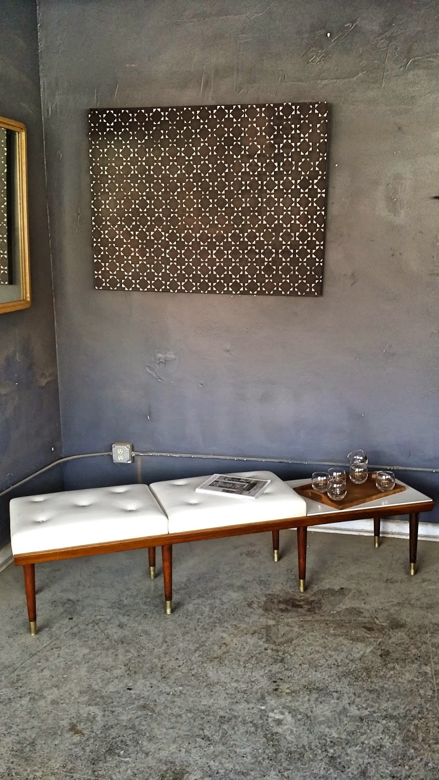 Vintage Ground: Mid Century Bench / Cocktail Table