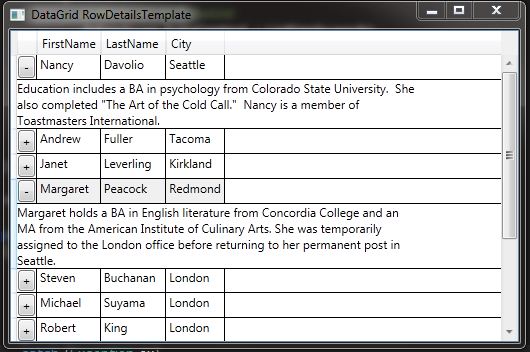 Datagrid With Row Details The Complete Wpf Tutorial