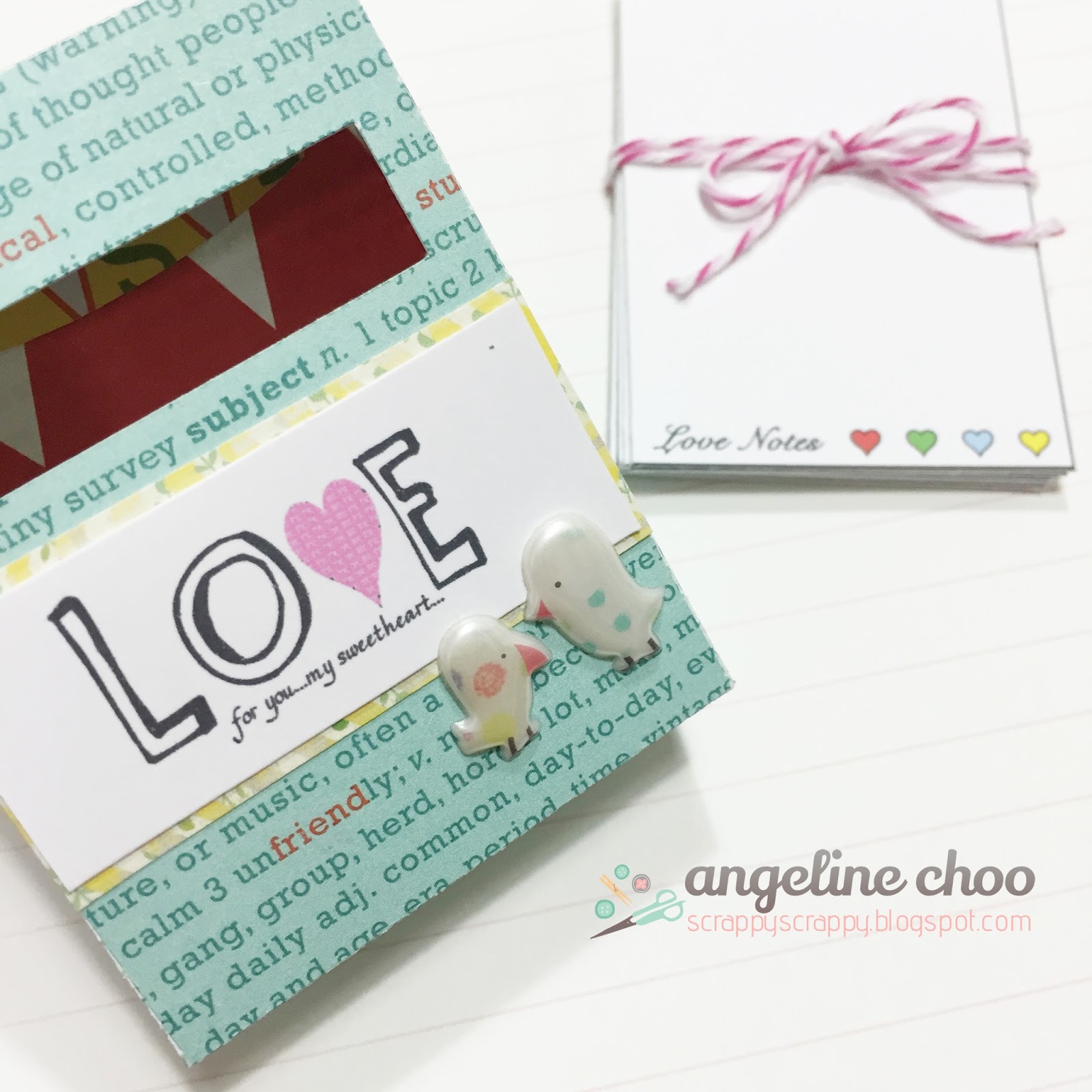 Mini love notes - Scrappy Scrappy