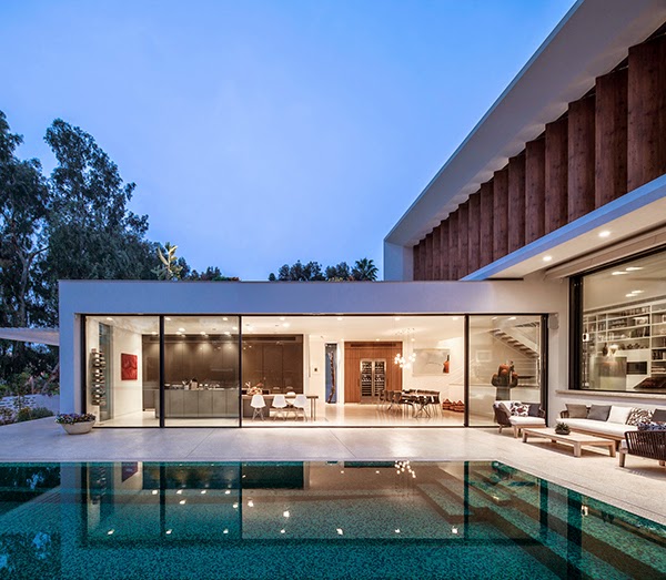 Modern L shape Mediterranean Villa in Israel