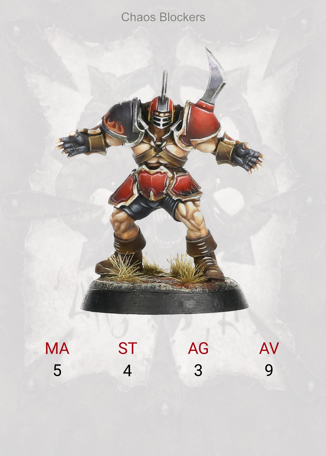 Cake for the Blood God: Blood Bowl Player Cards