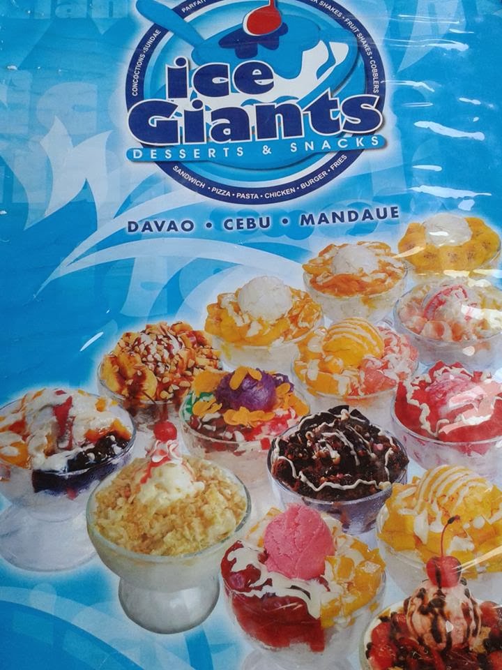 Ice Giants Cebu Menu