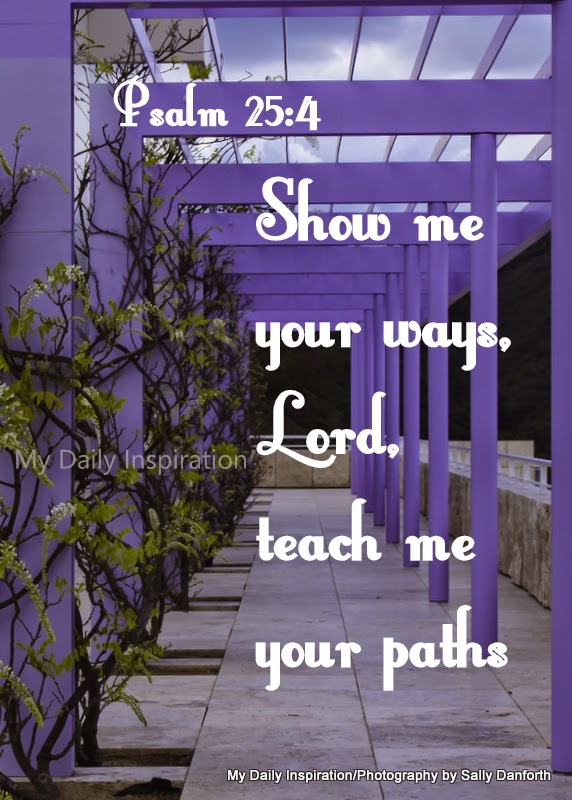 Show me your ways, Lord, teach me your paths