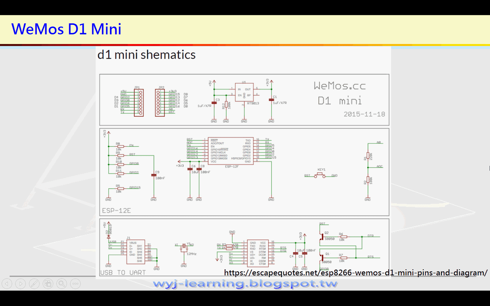 半工室 Arduino Python Nodemcu Nodemcu 教學 01:wemos D1 Mini Nodemcu 使用 Arduino Ide 開發環境設置 3431