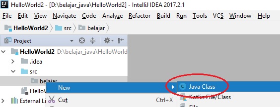Belajar Java: SETTING DAN PROGRAM PERTAMA IDEA