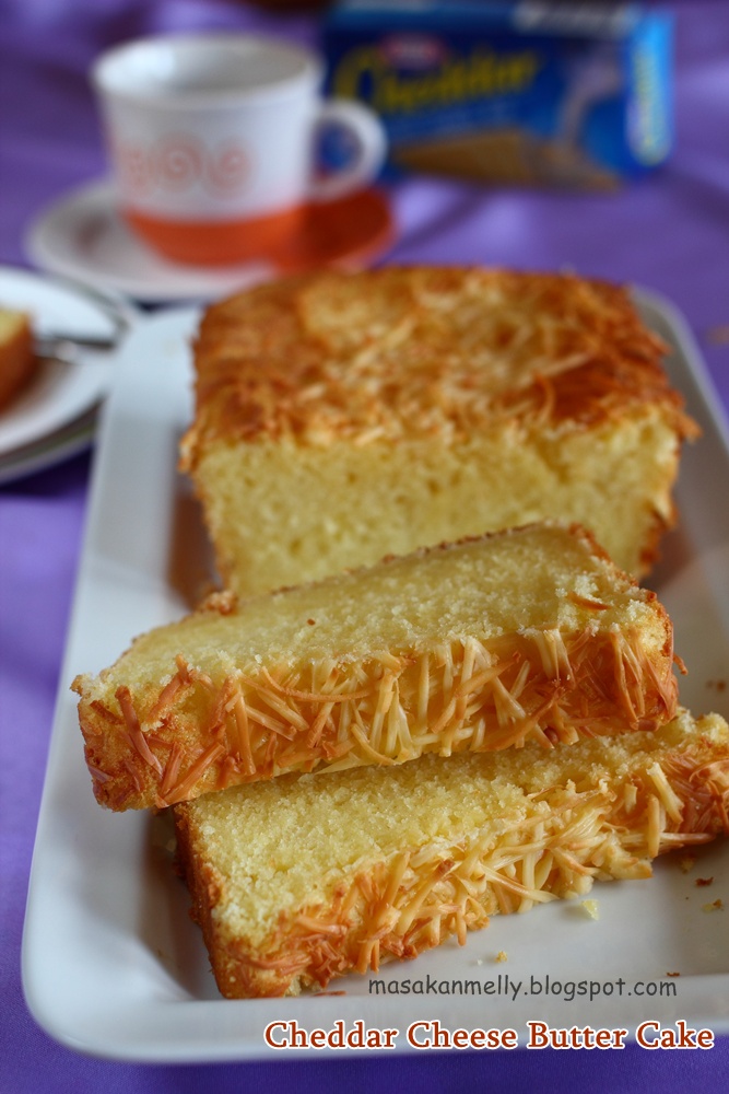 Masakan Melly: Cheddar Cheese Butter Cake