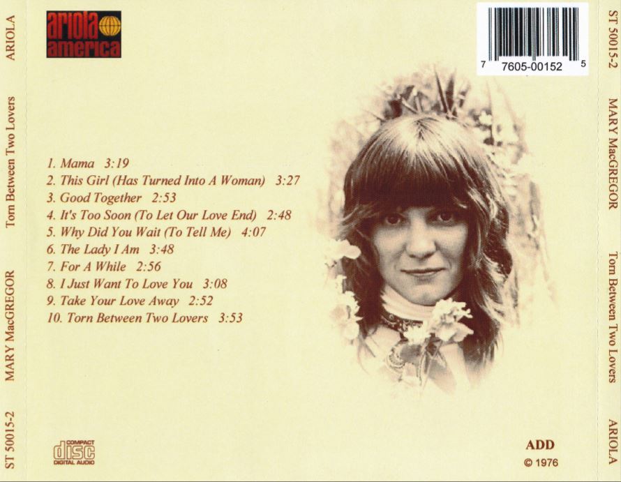 On Earth As It Is In Heaven: [Polaris 0154] Mary MacGregor - Torn ...