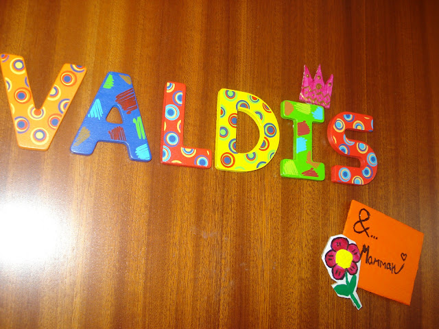 JEG Fashion: Föndur: Tré Stafir á hurðina...