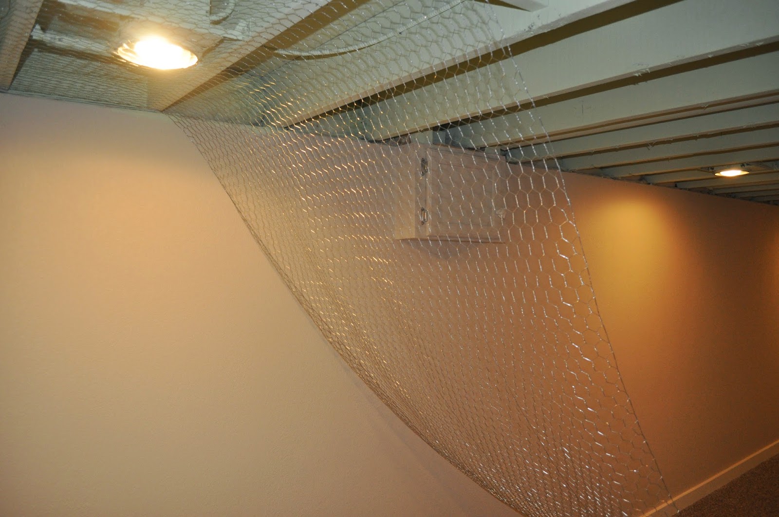 Carri Us Home: Painting a Basement Ceiling