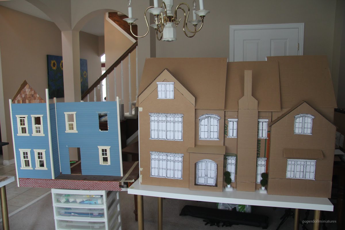 Dollhouse Cardboard Prototype Complete — Paper Doll Miniatures