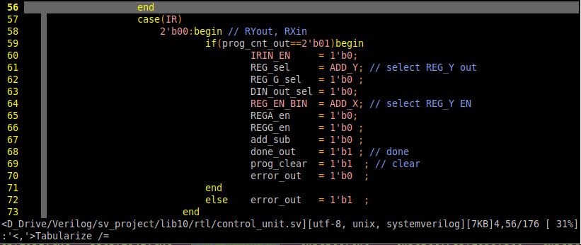 VeriProgress: 使用vim讓Verilog自動排版小技巧 (vim內建/Tabularize)